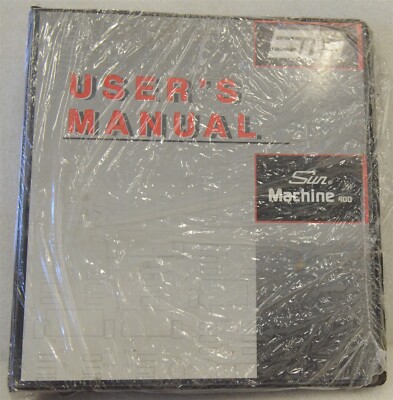 Original Vintage Old SUN MACHINE 400 Digital Oscilloscope Users Manual ...