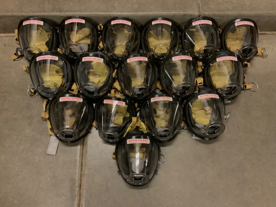 Scott AV3000 “RIT-PAK USE ONLY” Firefighter SCBA Mask KevlarHeadnet ...