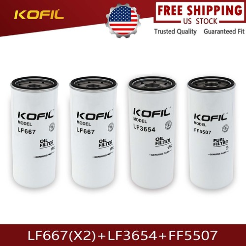 Oil Change Kit For Volvo D12,D13 LF3654 LF667 FF5507 | eBay