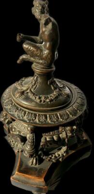 Vintage of satan, devil, halloween demon, metal inkwell of the devil | eBay