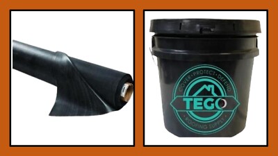 EPDM 45 Mil R Rubber Roofing Repair Kit - 8' x 10'--Includes glue and ...