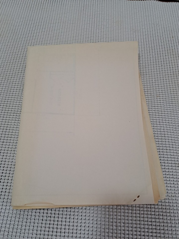 Vtg 1972 Architectural History Dunbar House Plan Blue Prints 4 Sheets ...