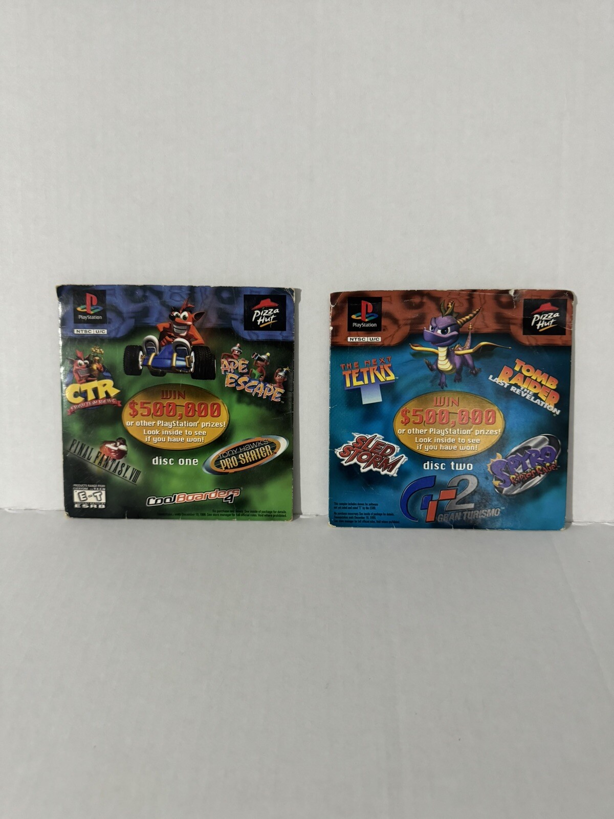 Vintage Pizza Hut Sony PlayStation 1 Demo Games 1 and 2 | eBay
