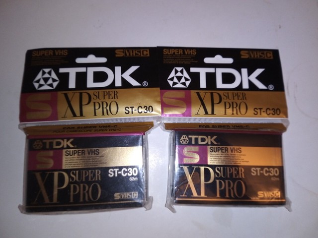 TDK XP ST-C30 Compact Video Cassettes Professional Super VHS Tapes for ...