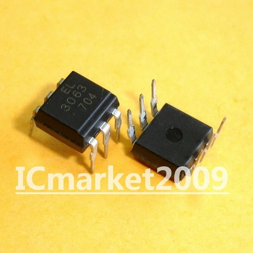 10 PCS EL3063 DIP-6 EL 3063 6 Pin Zero Cross Triac Driver Photocoupler ...