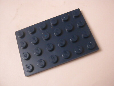 Lego Lot Of 2 Dark Blue 4x6 Plate, 3032 (028-56) | eBay