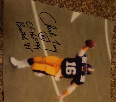 Chuck Long Signed 8x10 Photo from 1985 iowa Michigan St. | eBay