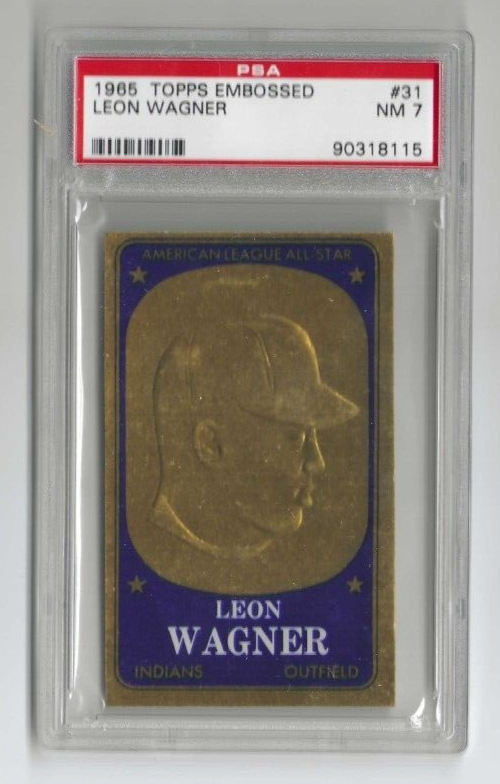 1965 Topps Embossed #31 LEON WAGNER Cleveland Indians PSA 7 NM | eBay