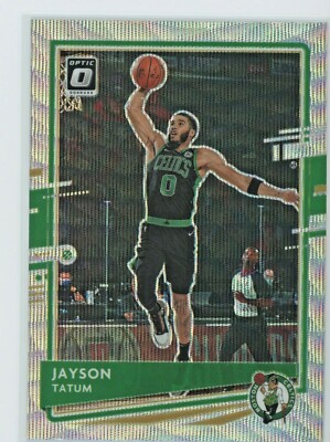 Jaysom Tatum SILVER WAVE 2020-21 Donruss Optic #77 - FANATICS - PREMIUM ...