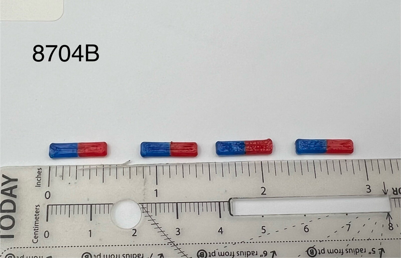 4 Pack 1/87 HO Scale Blue Red Code 3 MX7000 Lightbar Police Car Sheriff ...