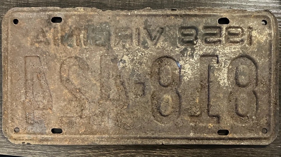 Expired Virginia Personalized Vanity License Plate Tag 1956 818-424 Man ...