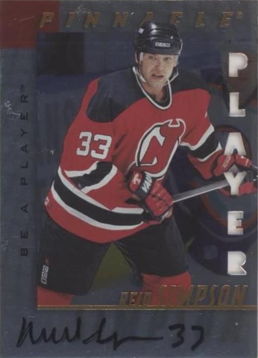 1997-98 Pinnacle Be A Player - Reid Simpson #47 Die-Cut Autographs (AU ...