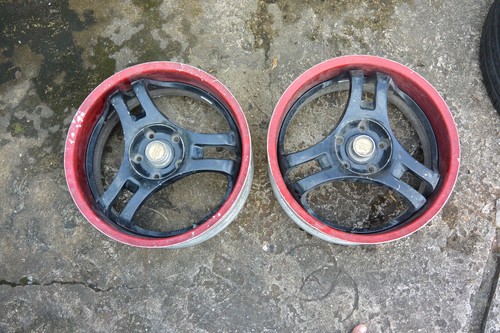 2pc ONLY JDM 17" Advan racing SA3R Tri-spoke wheels for fd3s 300zx fc3s ...