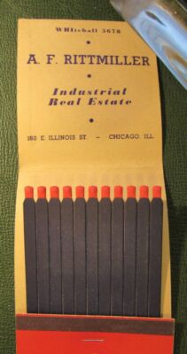 Matchbook - AF Rittmiller Real Estate Chicago IL FULL Giant FEATURE | eBay