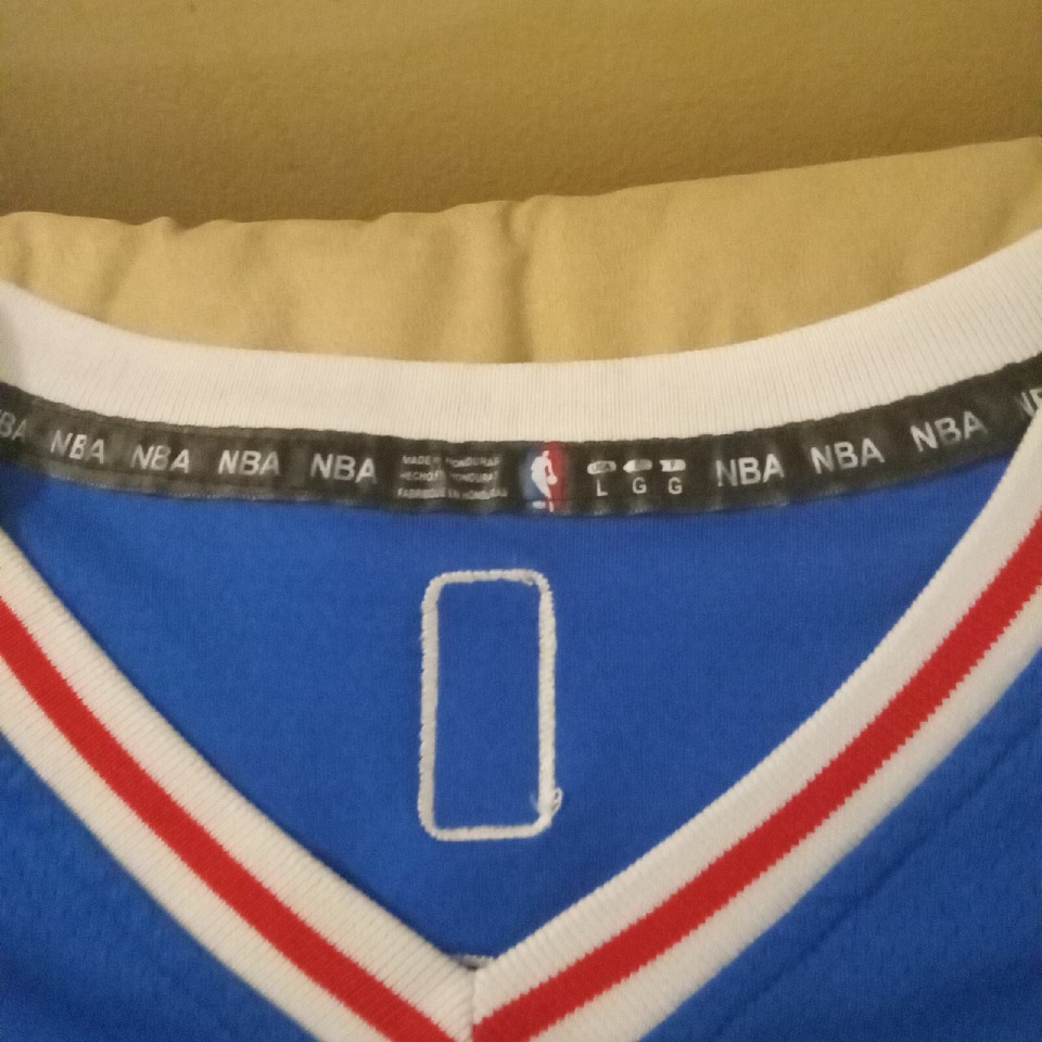 Philadelphia 76ers Sixers Blue Joel Embiid #21 Jersey Large *Read Desc ...