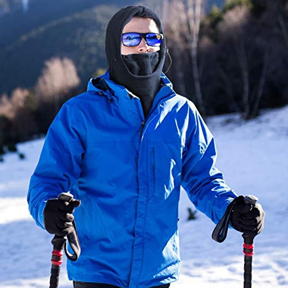 Balaclava Winter Ski Face Mask Cold Weather Windproof Fleece Neck Face ...