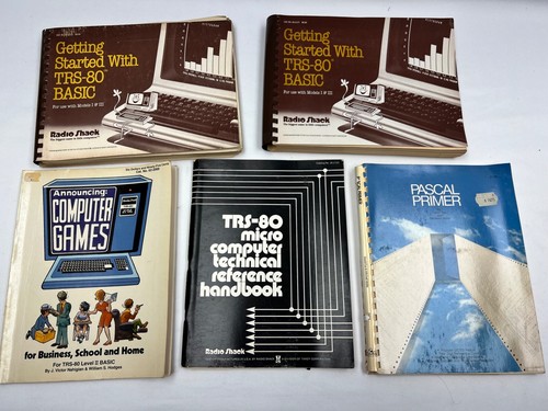 TRS-80 Basic Pascal Radio Schack Book Lot | eBay
