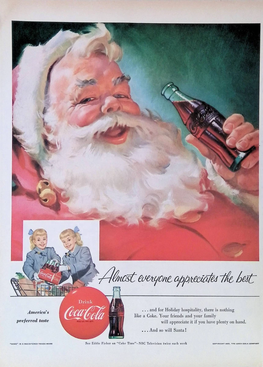 Santa Drinking Coke