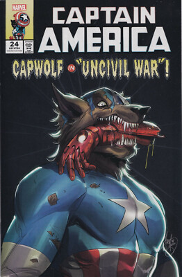 CAPTAIN AMERICA #24 (MIRKA ANDOLFO CAPWOLF VARIANT)(2020) Comic Book ...