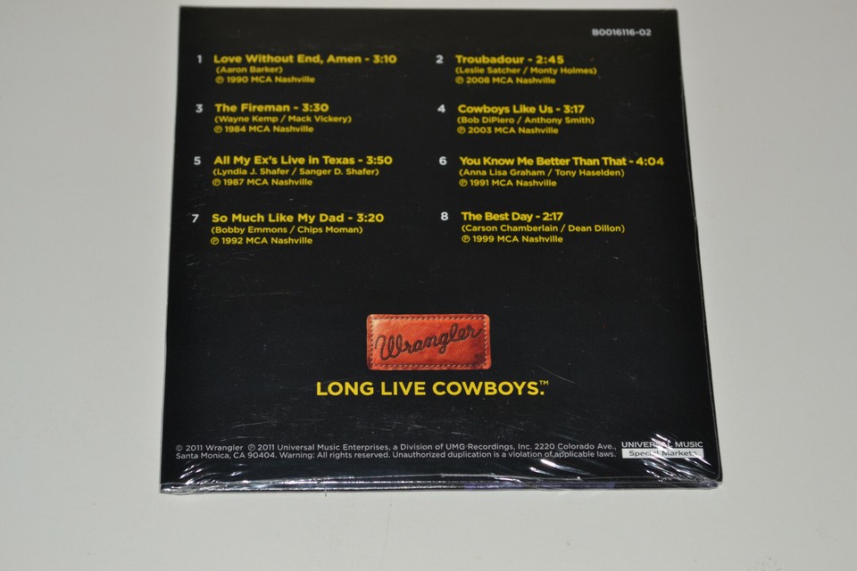 George Strait SEALED CD Rare Promo Wrangler Cowboy Spirit Loaded with ...