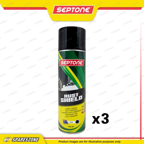 3 Septone Rust Shield Under Vehicle Rustproofing Spray Paint Aerosol ...
