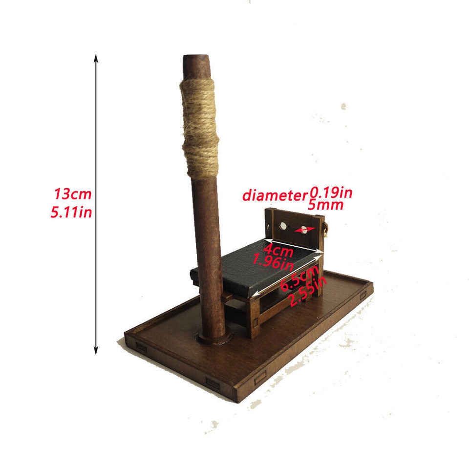 1/12 Wooden Torture Device Chair Tiger Stool Model Soldier Scene ...