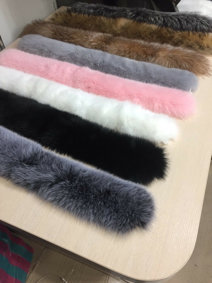 XL LARGE Fox Fur Trim from Whole Skin, Fur Scarf, Trim for Hood, Fox ...