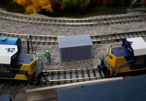 N SCALE 1:160 ELECTRICAL CABINET BOX TRACKSIDE SWITCH SIGNAL BUILDING ...