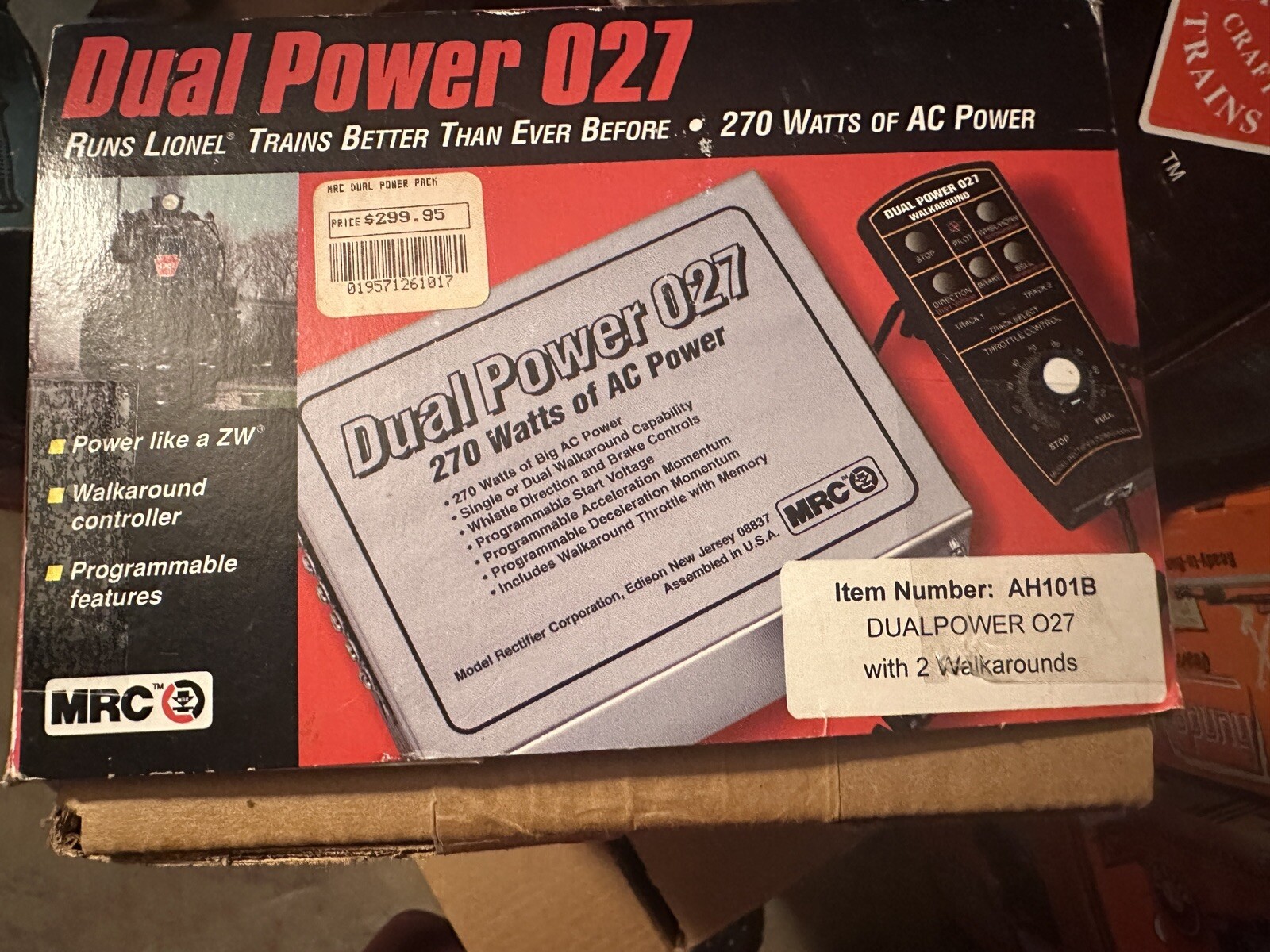 MRC Dual Power 027 270 Watts of AC Power Transformer W/2 Walkaround MRC ...