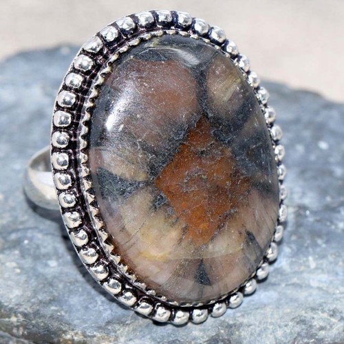 Chiastolite (Cross Stone) Ring US 8.5 Birthday Surprise JW | eBay