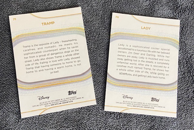 Lady and the Tramp Topps Disney Chrome Cards | eBay