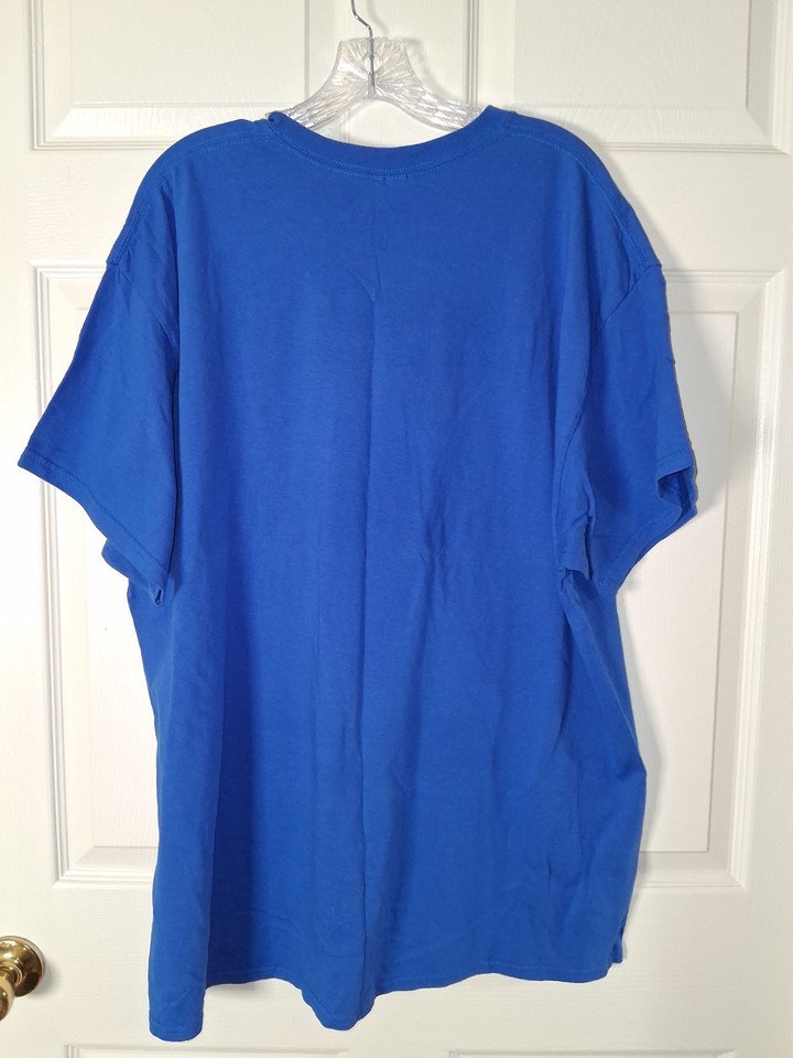 Crayon Blue Tee Shirt Size 2XL Logo Graphic Print Blue Coloring Color ...