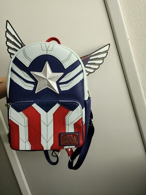Loungefly Marvel Falcon Winter Soldier Captain America Mini Backpack | eBay