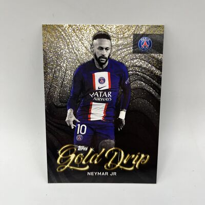 Neymar Jr Gold Drip - Figurine n.46 - Topps Paris Saint-Germain Set ...
