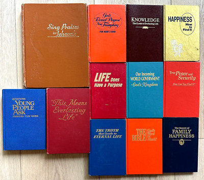 Jehovah's Witness Book Lot of 12 Watchtower Society Bible Study | eBay