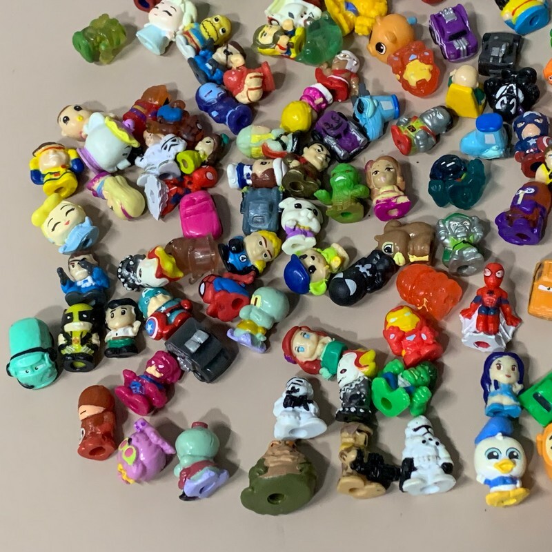 Random 25pcs Squinkies Mini Figures Marvel Universe DC Comics Disney ...