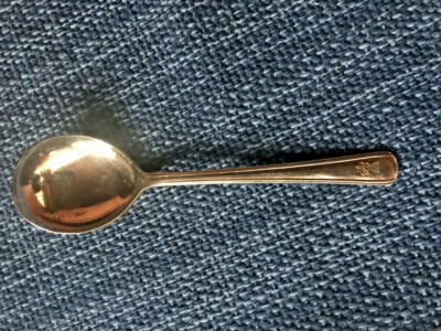 vintage silverplate sugar spoon, Victor S. Co. A1+ Overlay | eBay