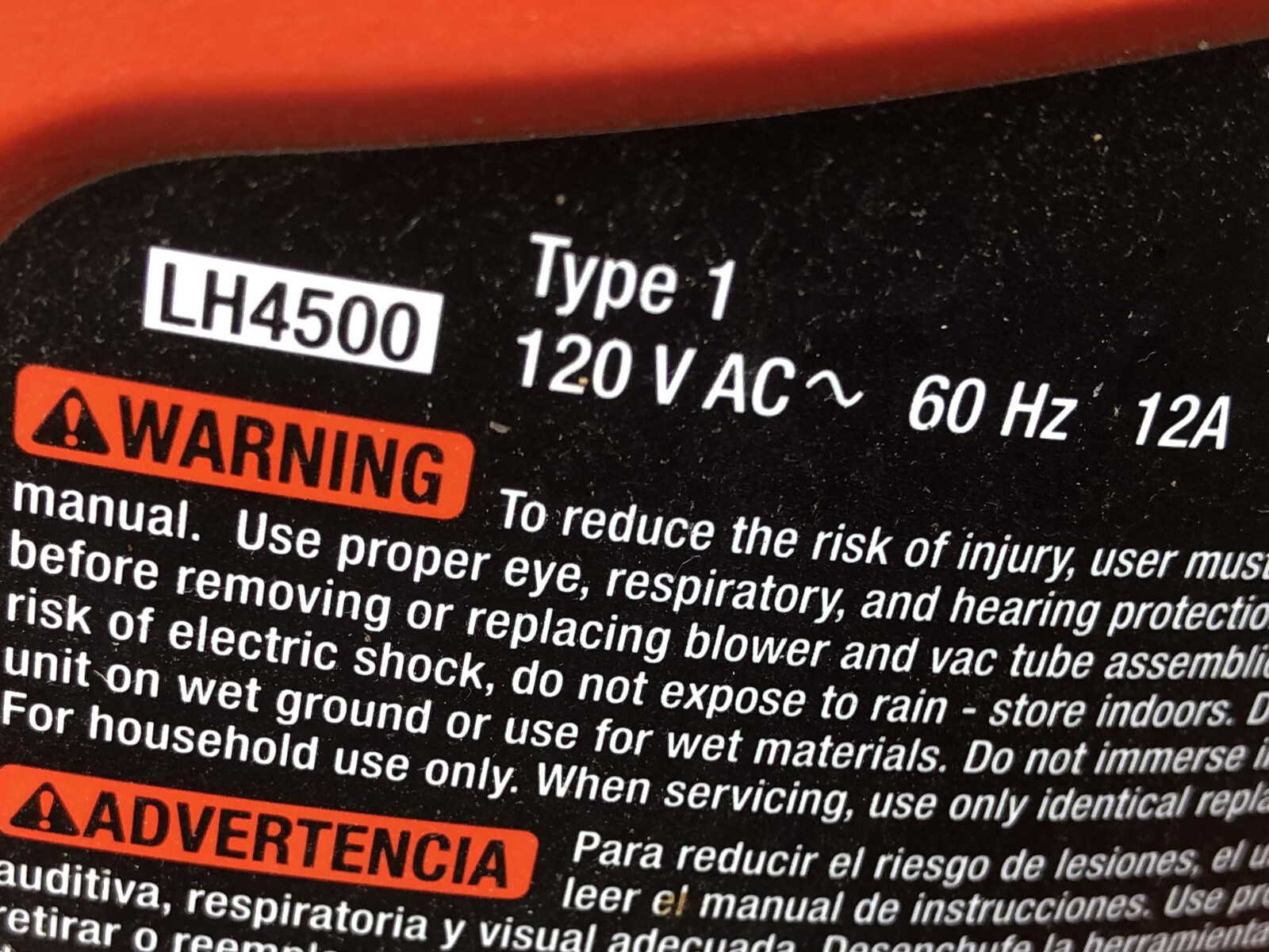 Black & Decker Leaf Hog 240MPH Blower / Vacuum / Mulcher, Model ...