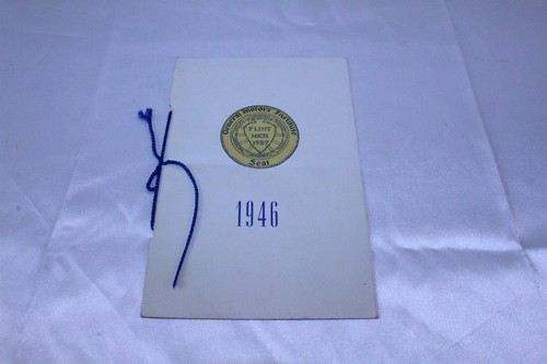 1946 General Motors Institute Commencement Program Vintage | eBay