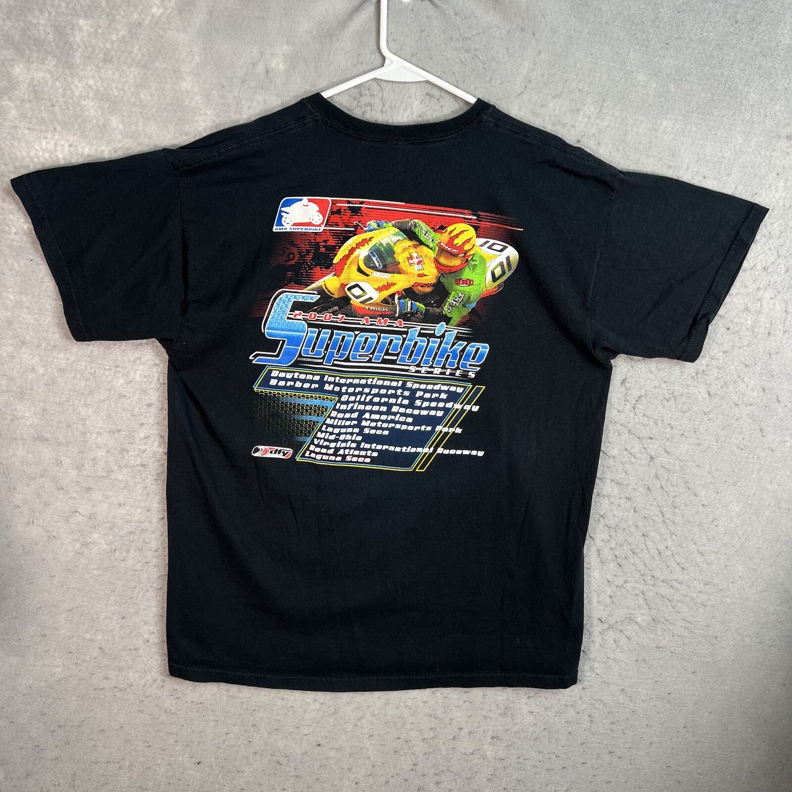 2007 AMA Superbike Racing Series Motorcycle T Shirt A… - Gem
