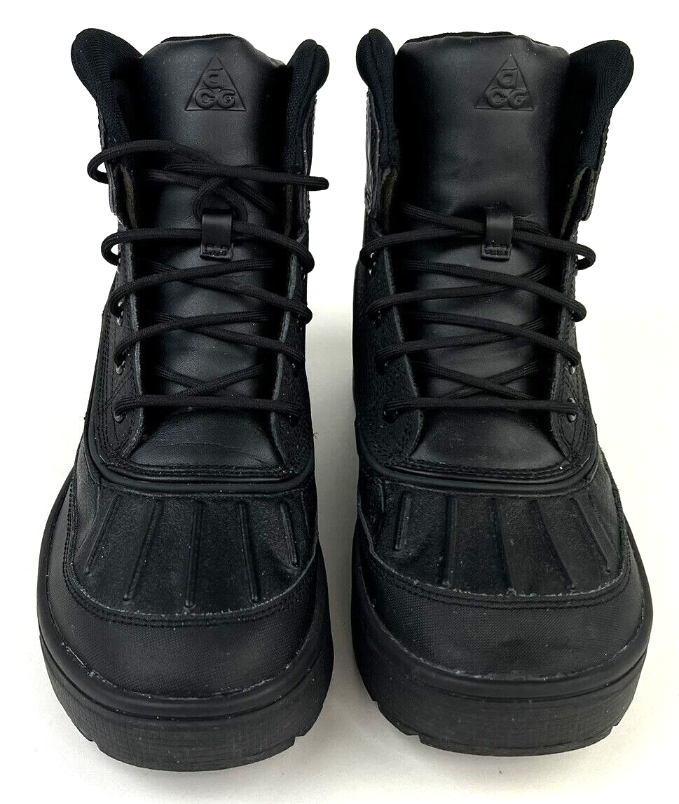 NIKE WOODSIDE 2 ACG TRIPLE BLK BOOTS 524872-004 YOUTH SZ US 7Y UK 6 ...