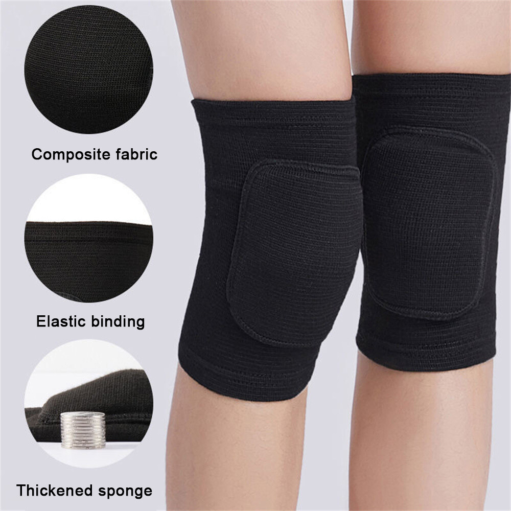 Adults Kids Dance Non-Slip Knee Brace Soft Knee Pads Knee Sleeve Yoga ...