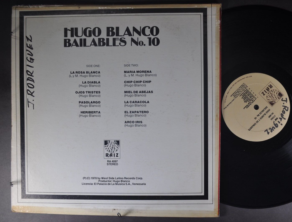 HUGO BLANCO Y SU CONJUNTO Bailables No. 10 LATIN LP RAIZ | eBay