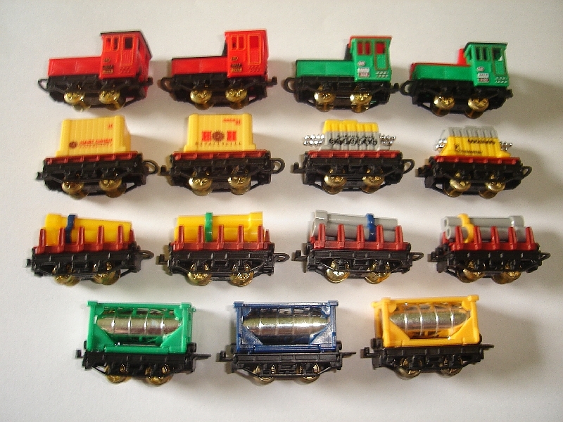 FREIGHT MODEL TRAIN VARIATIONS SET 1998 1:160 N - KINDER SURPRISE ...