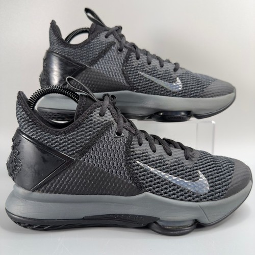 Nike LeBron Witness IV 4 Mens 7.5 7 1/2 Sneakers Black Iron Gray Lace ...