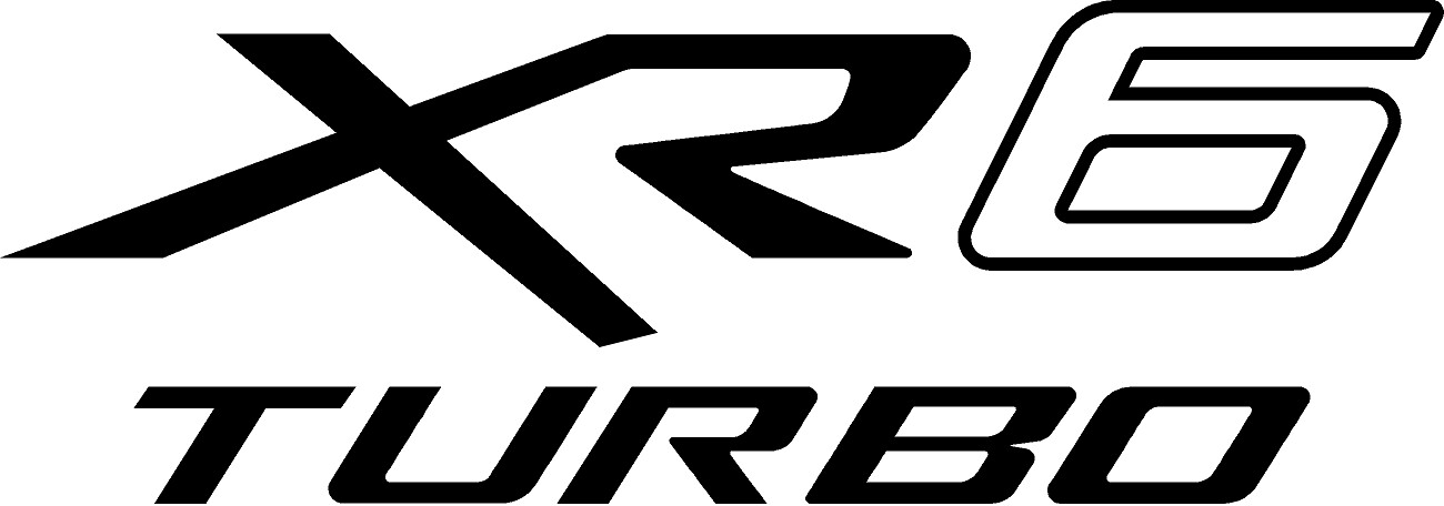 XR6 Logo & TURBO text decals - Gloss Black Avery Supreme Wrap | eBay