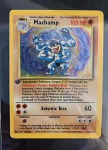 Machamp 1999 Pokemon Game #8 1st Edition Holo (Shadowless) Price Guide ...