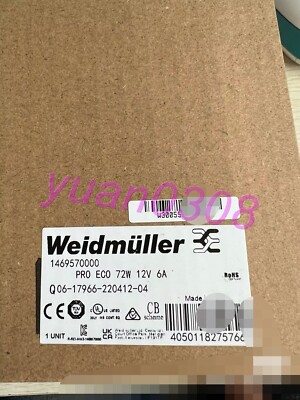 new Weidmuller 1469570000 PR0 EC0 72W 12V 6A power supply DHL fast ...