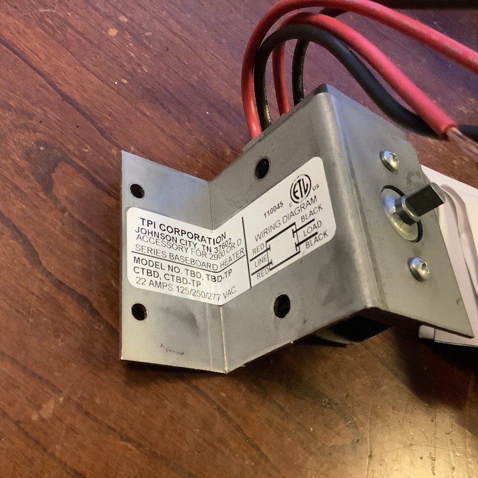 TPI Corp Model:TBD Heater Thermostat Kit,Double Pole 22-Amps 120/240 ...