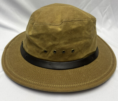 Filson Tin Cloth Insulated Packer Hat 11060016 MADE IN USA Dark Tan ...